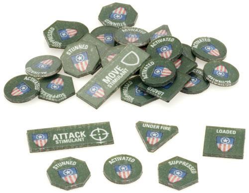 Allied Tokens (Dust) - Dust Tactics Miniatures